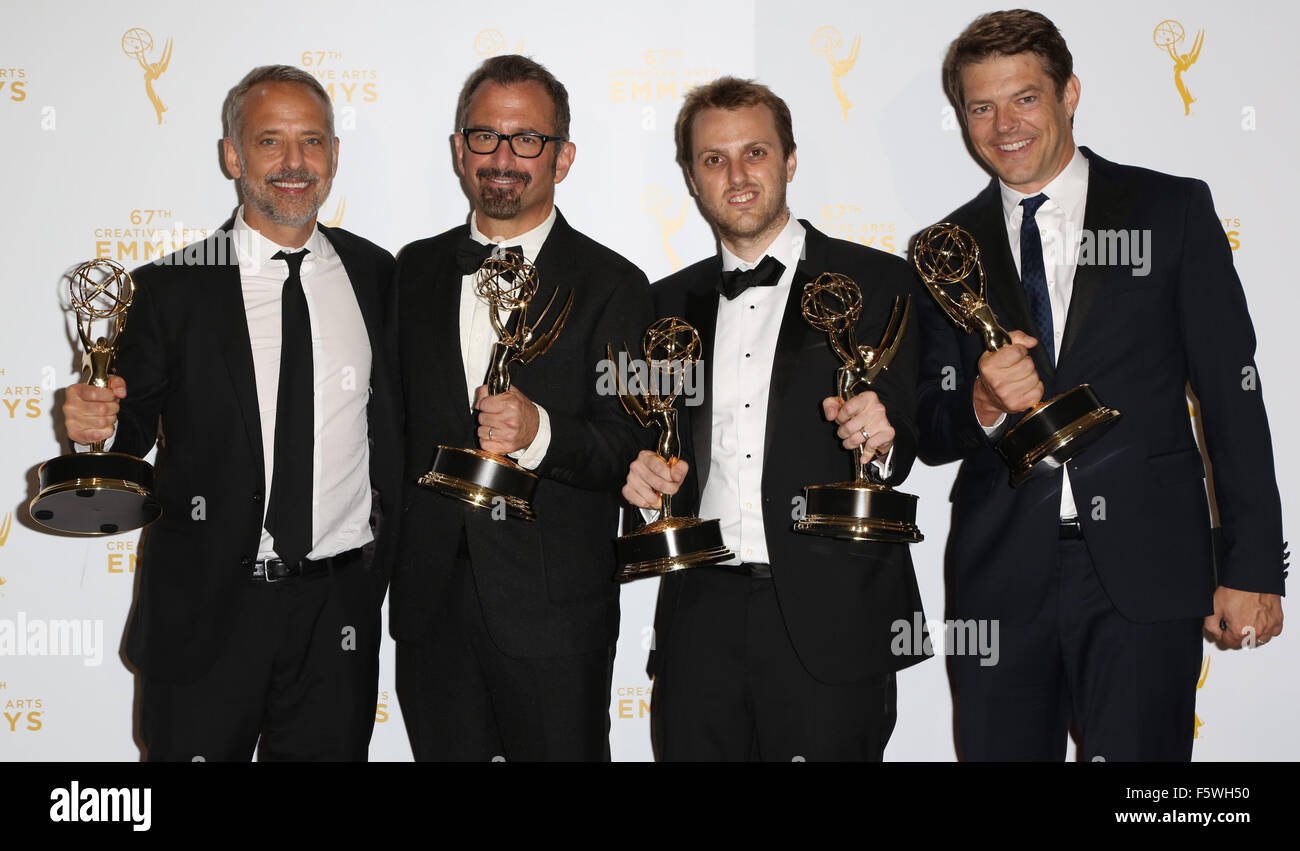 2015 Creative Arts Emmy Awards at Microsoft Theater- Press Room ...