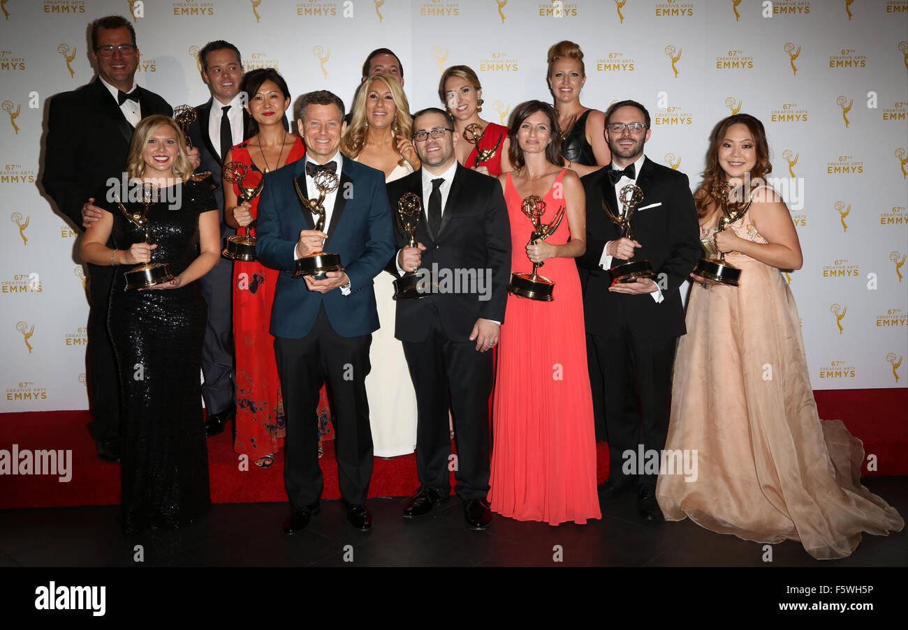 2015 Creative Arts Emmy Awards at Microsoft Theater- Press Room ...