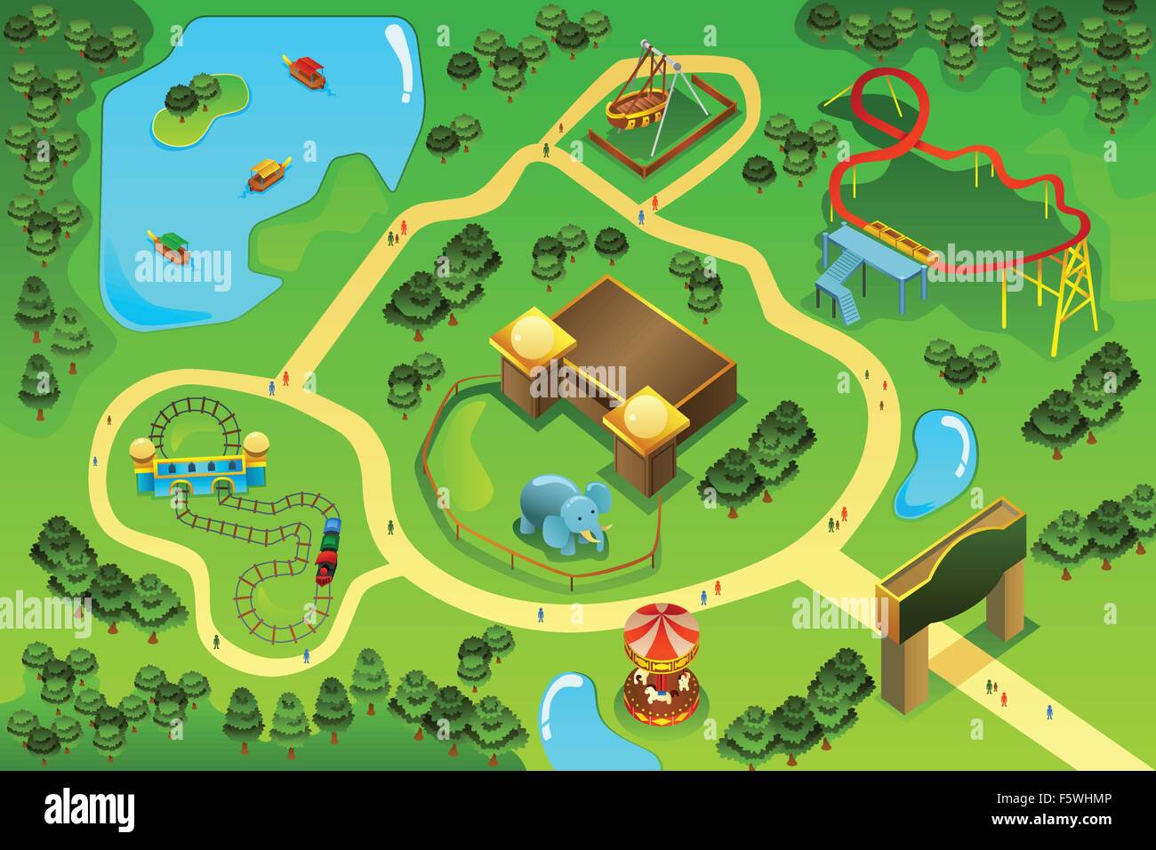 Amusement Park Clipart Map Amusement Park Clipart Map