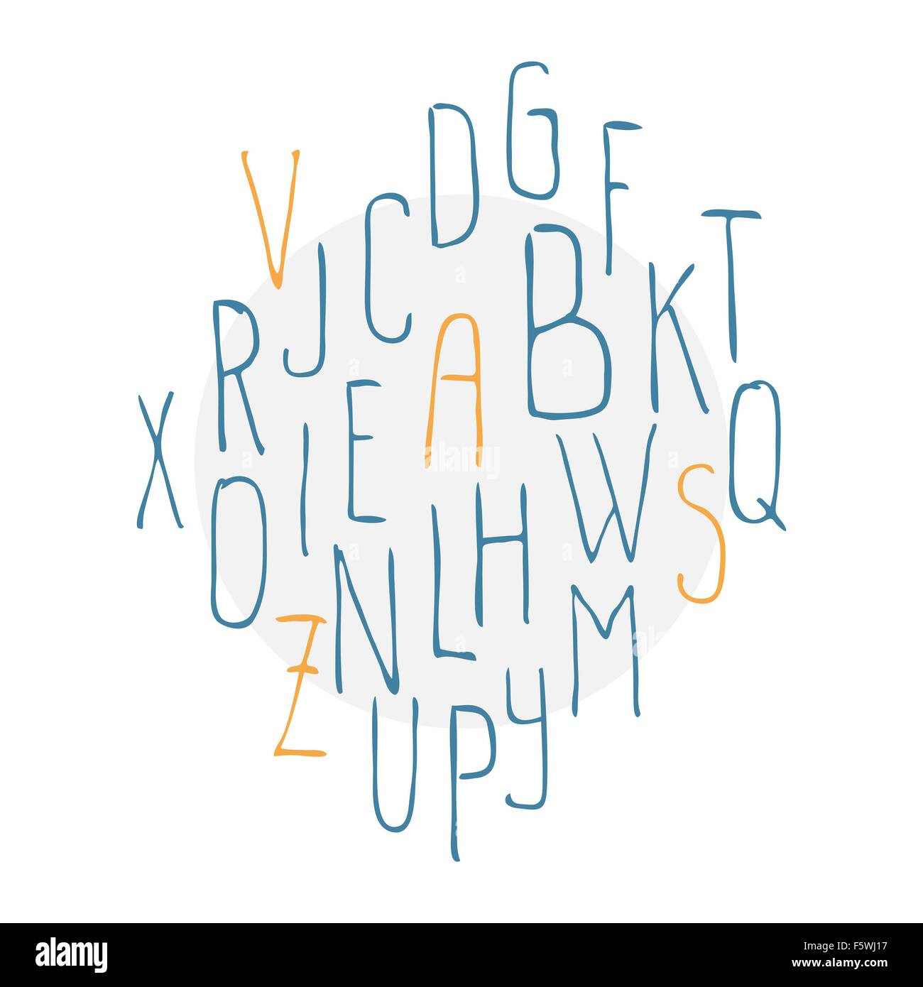 Hand drawn calligraphic font Stock Vector Image & Art - Alamy