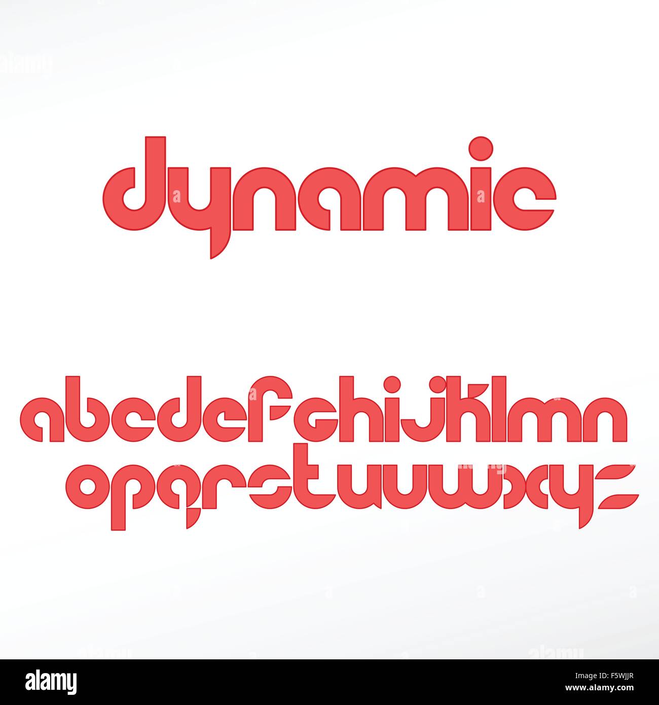 new set of modern alphabet letters isolated on white background. vector ...