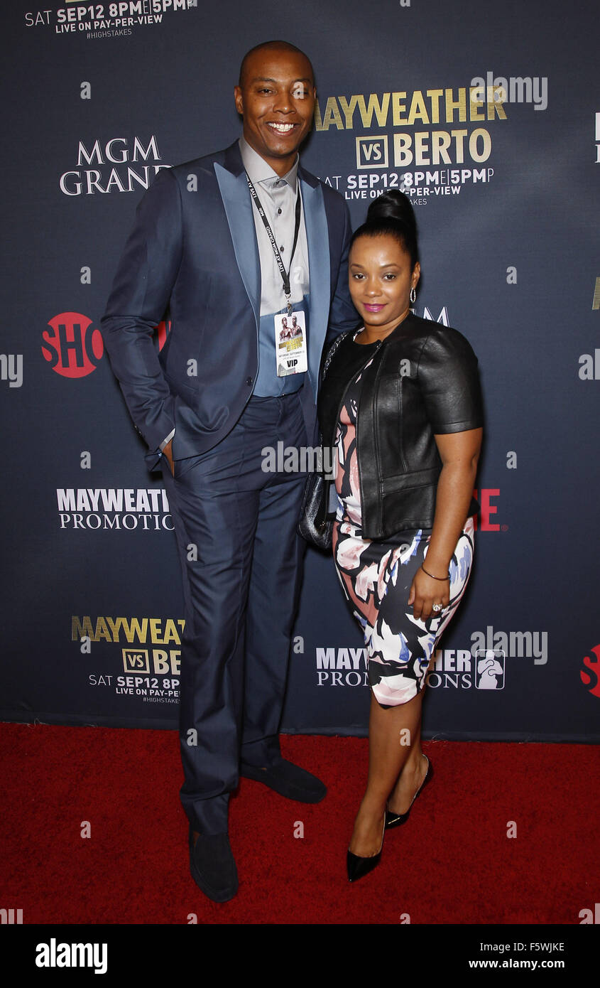 Mayweather VS Berto Pre Fight Party Arrivals at MGM Grand Garden Arena ...