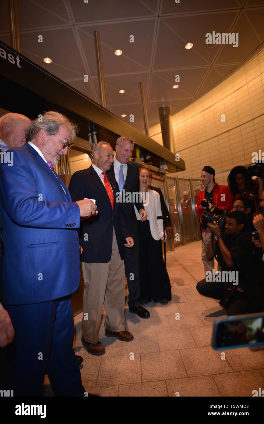 Mayor Deblasio opens the 7 train Extension Featuring: Mayor Deblasio ...