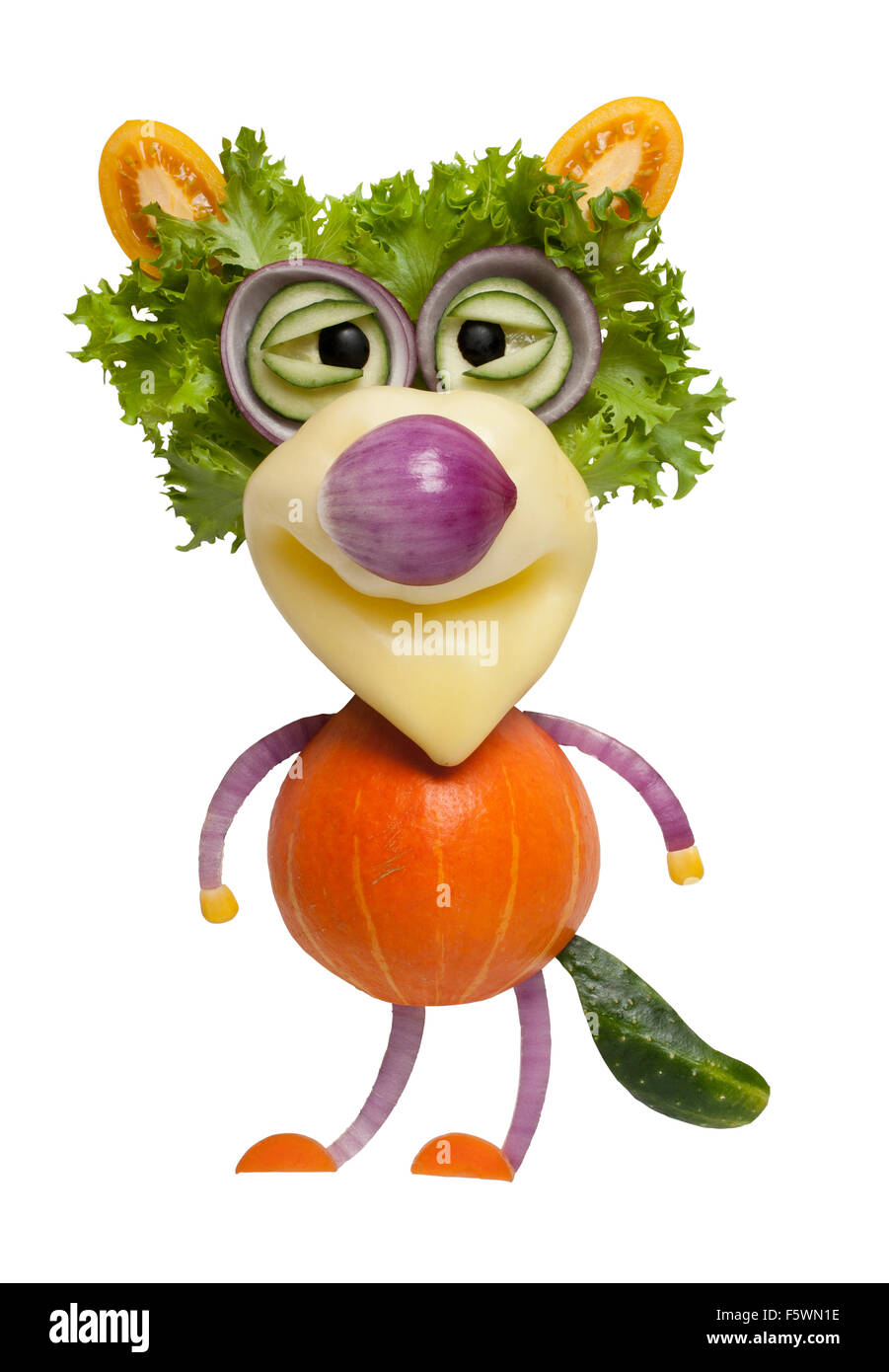 Wolf made of vegetables Stock Photo - Alamy