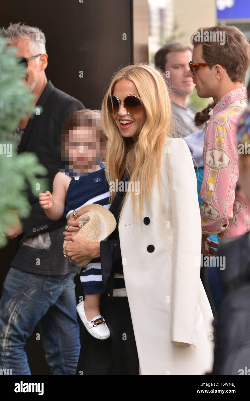 Rachel Zoe and Rodger Berman out and about with their children in New ...