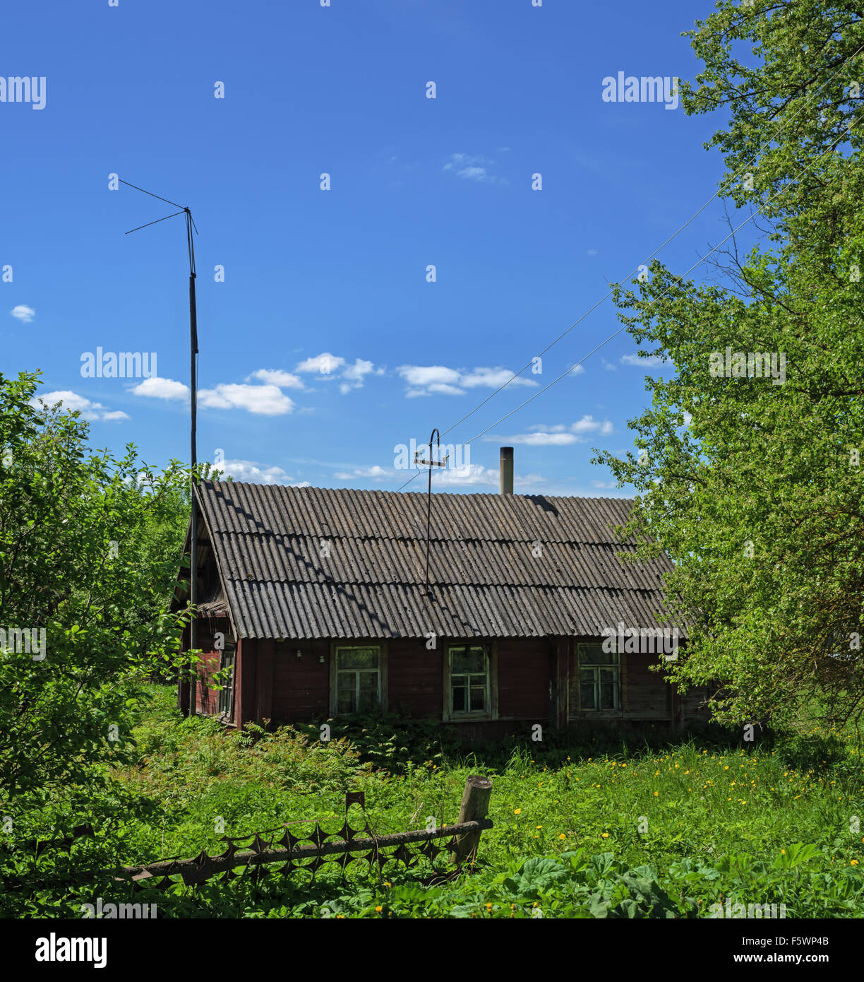 Old rural wooden house Stock Photo - Alamy