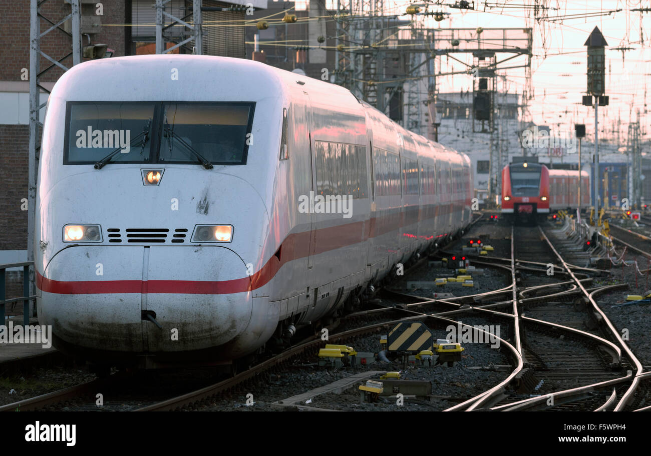 InterCity Express passenger train Cologne Germany Stock Photo - Alamy