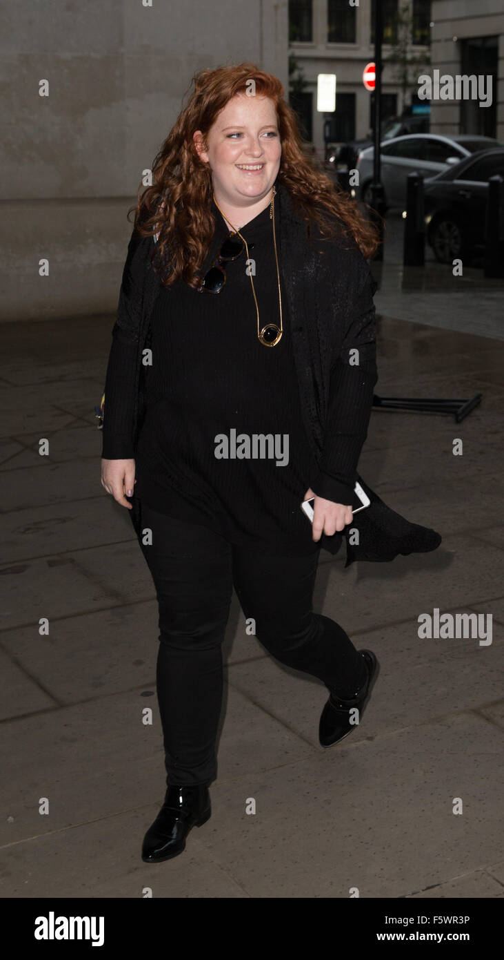 Frances pictured arriving at the Radio 1 studios Featuring: Frances ...