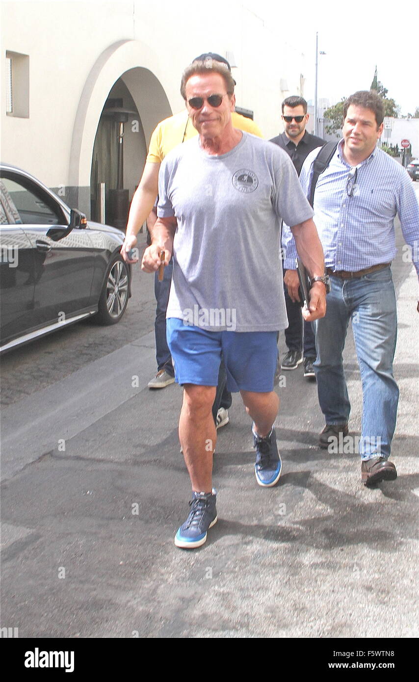 Arnold Schwarzenegger wearing sportswear for 'One Day for the KIA’s 24 ...