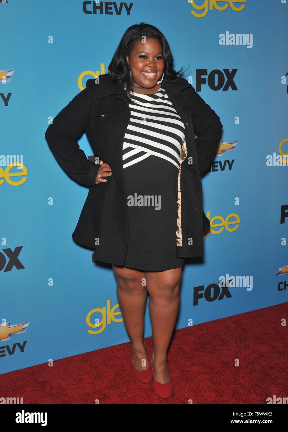 LOS ANGELES, CA - APRIL 12, 2010: Amber Riley at the "Glee" spring ...