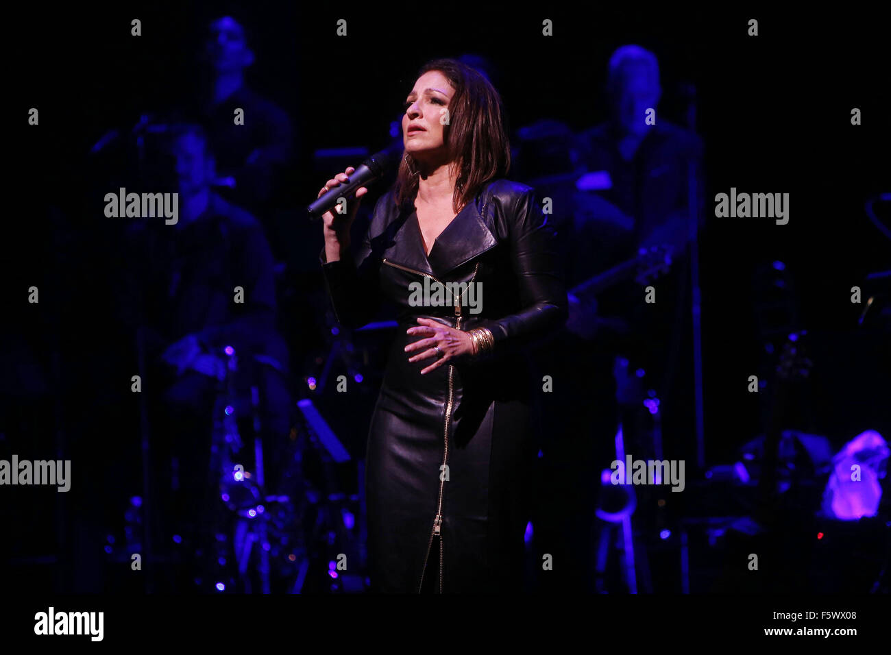 Gloria Estefan and the Miami Sound Machine perform a benefit concert ...