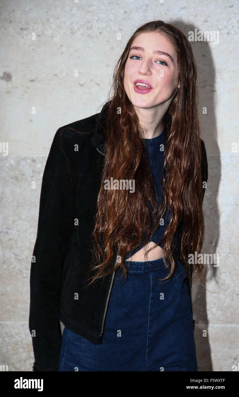Chris Evans, Birdy and David Baddiel at BBC Broadcasting House ...