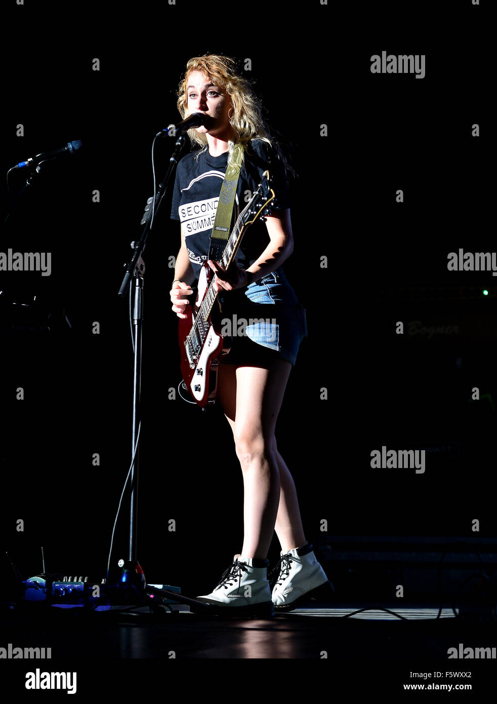 Hey Violet perform live in concert as supporting act for 5 Seconds of ...