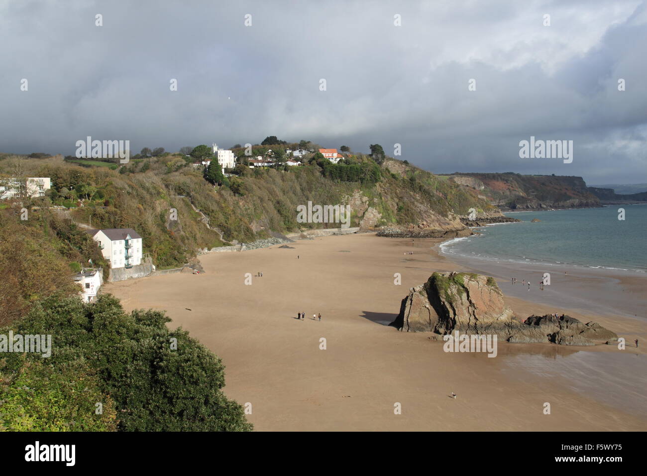 Goscar rock tenby hi-res stock photography and images - Alamy