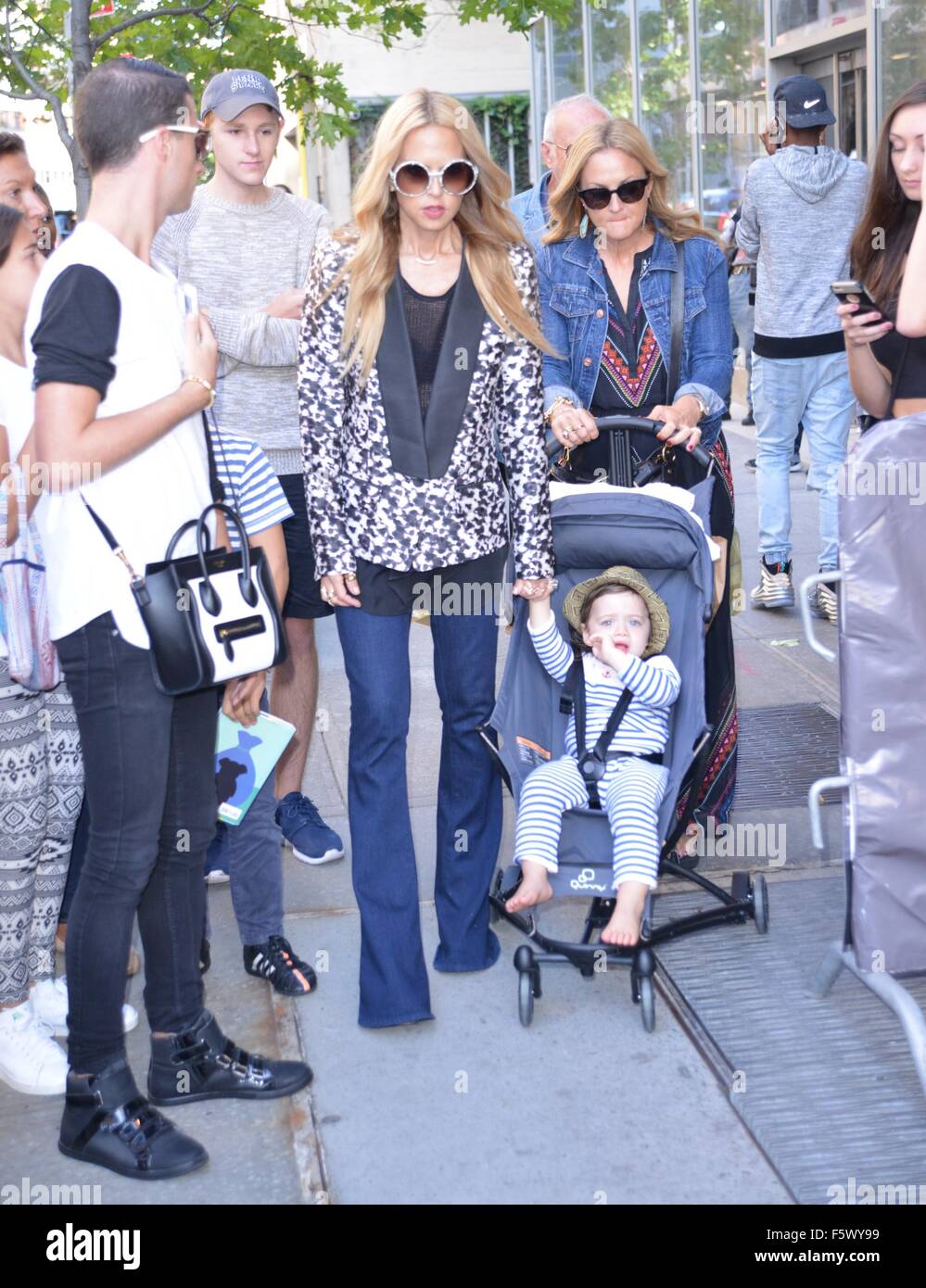 Rachel Zoe and family in New York Featuring: Rachel Zoe, Kaius Berman ...