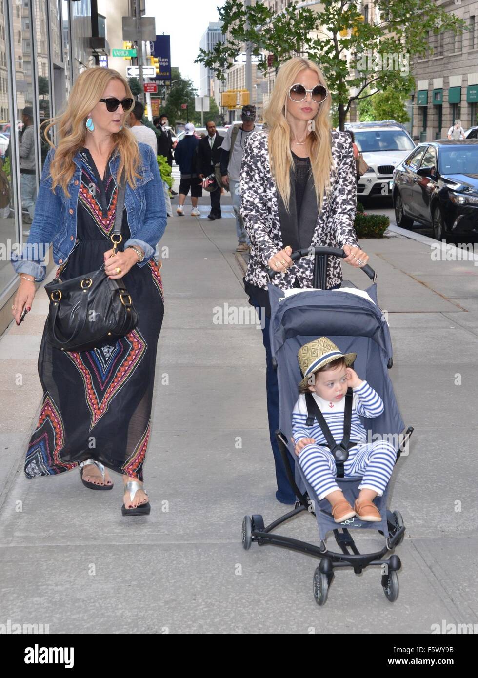 Rachel Zoe and family in New York Featuring: Rachel Zoe, Kaius Berman ...
