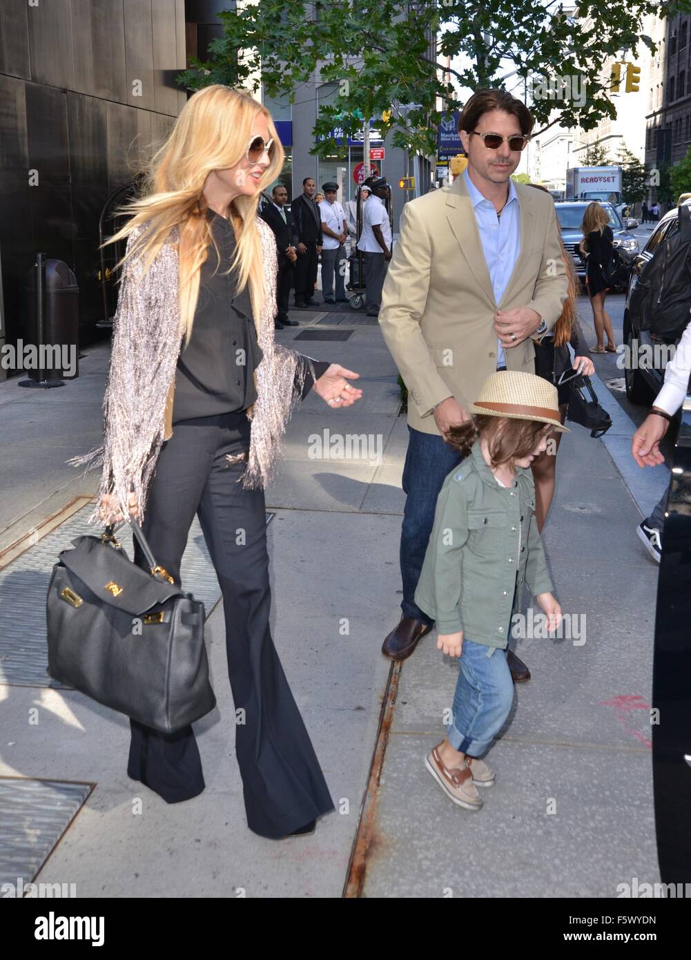 Rachel Zoe and family in New York Featuring: Rachel Zoe, Rodger Berman ...