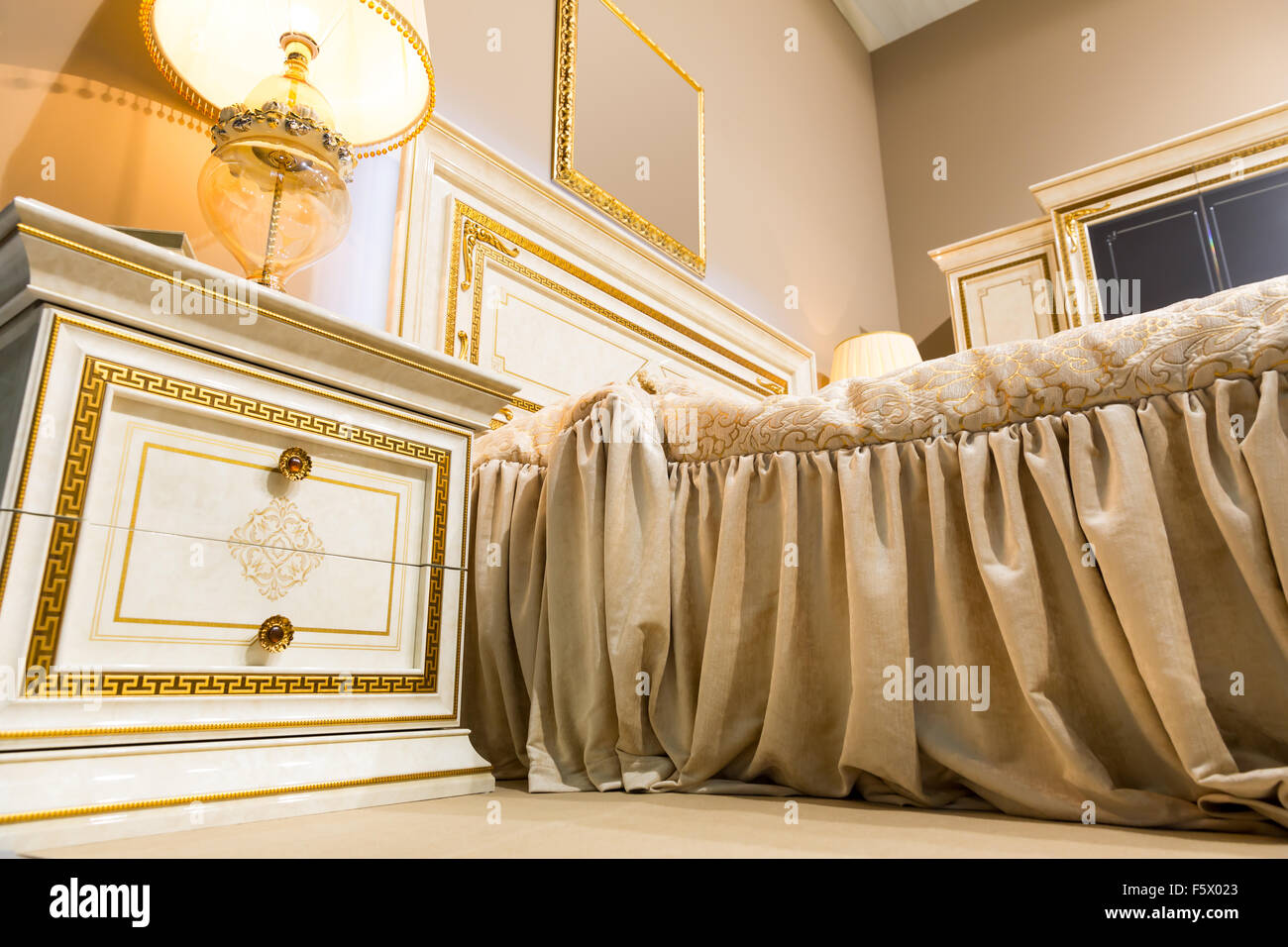 Bottom view of a bedroom Stock Photo - Alamy