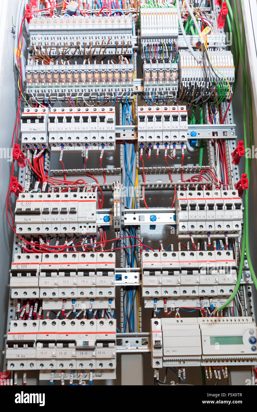 Switchgear cabinet front view image Stock Photo - Alamy
