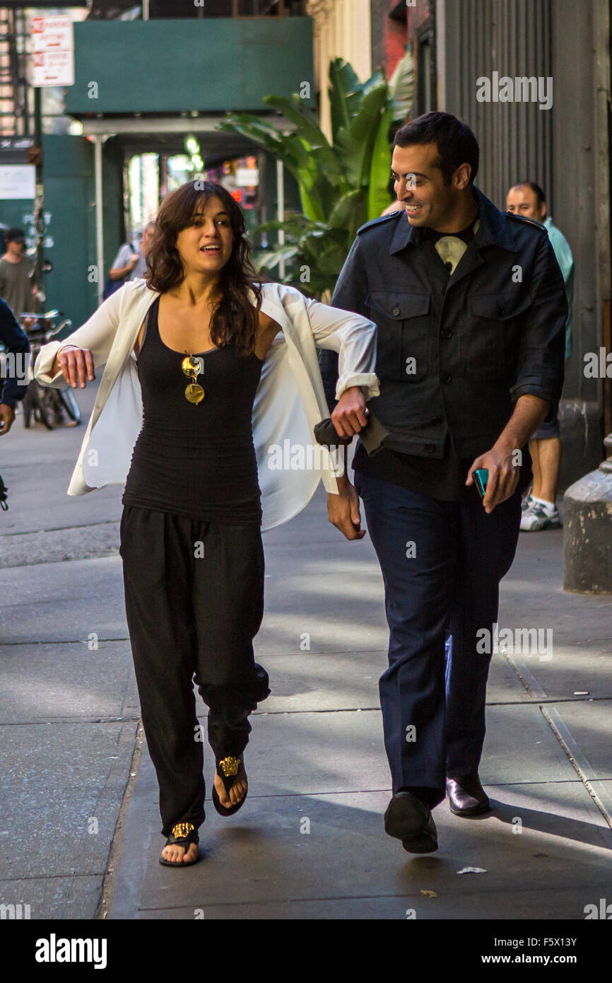 Michelle Rodriguez out and about in Soho with a male companion ...