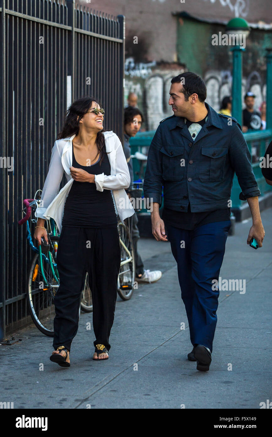 Michelle Rodriguez out and about in Soho with a male companion ...
