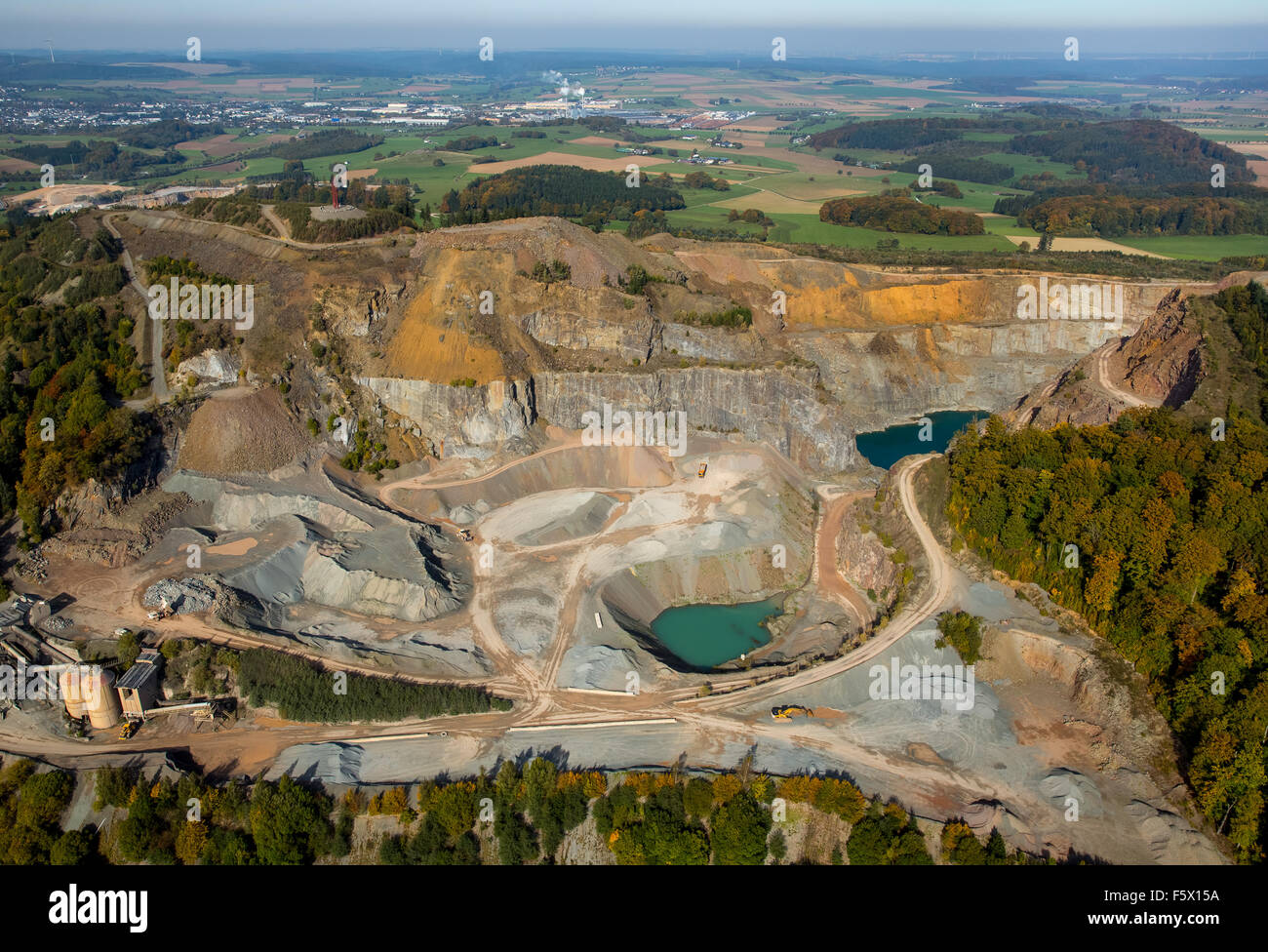 Bilsteiner quarry with new prospect sculpture, Bilstein, Brilon ...