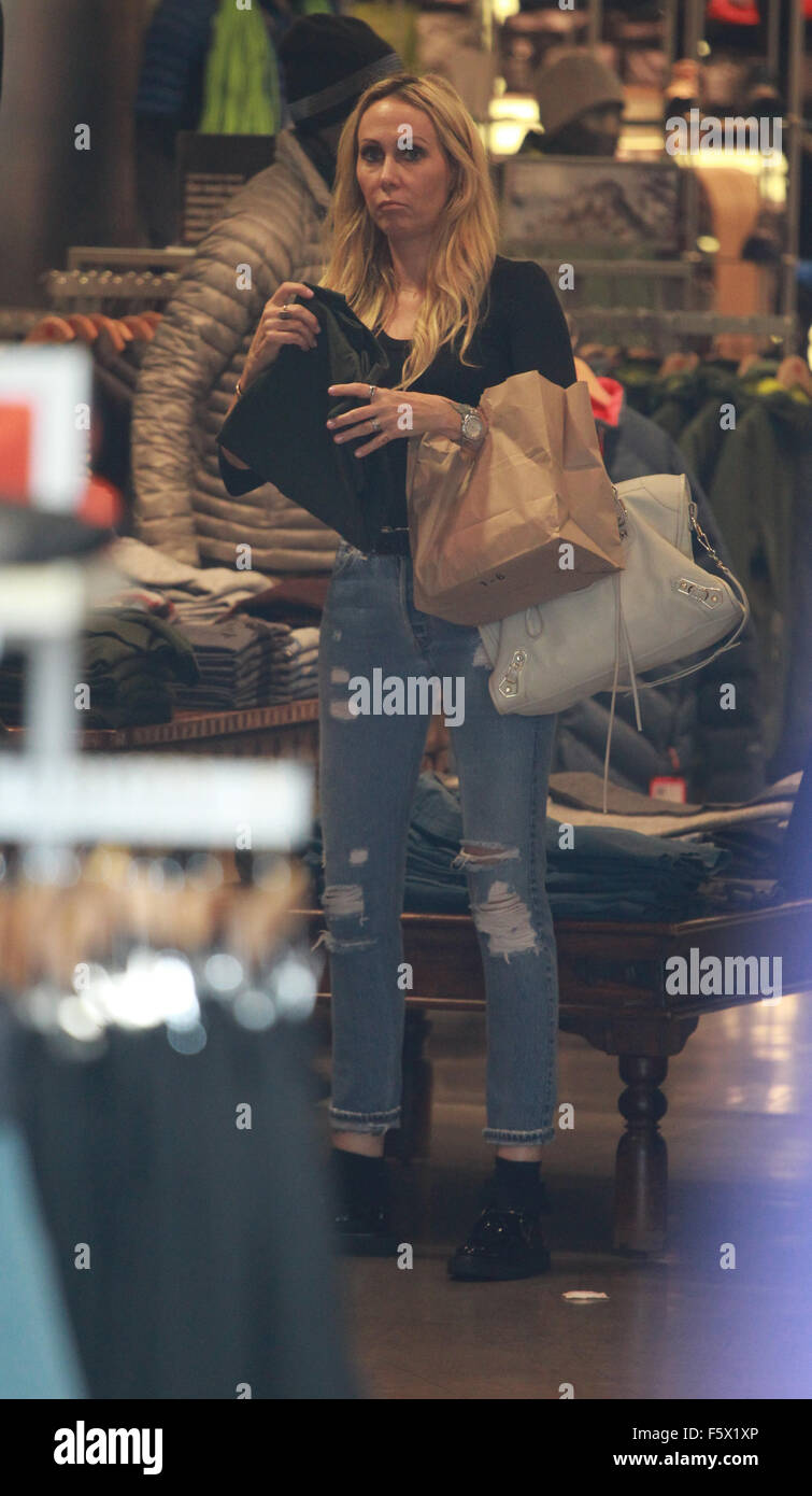 Miley Cyrus clothes shopping at The North Face in Beverly Hills with ...