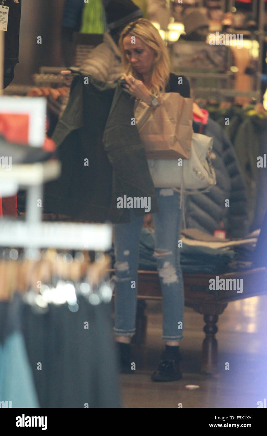 Miley Cyrus clothes shopping at The North Face in Beverly Hills with ...