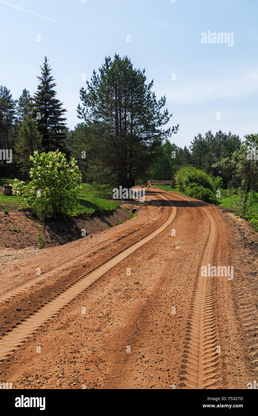 New sand road Stock Photo - Alamy