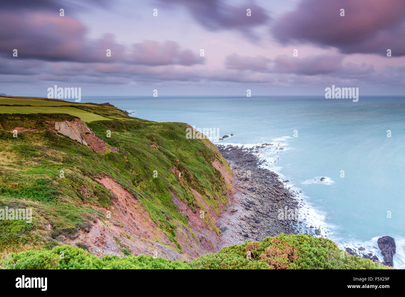 South West Coast Path at Hartland Point, North Devon, England, United ...