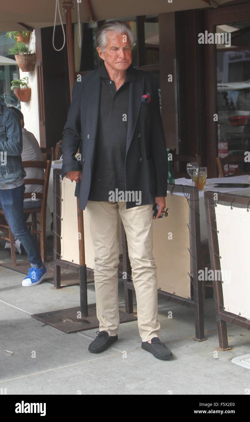 George Hamilton has lunch in Beverly Hills Featuring: George Hamilton ...