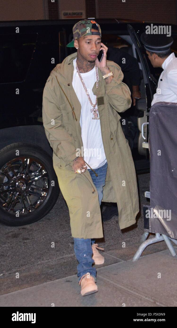 Kylie Jenner And Tyga Head Out For Dinner In New York City Featuring Tyga Kylie Jenner Where