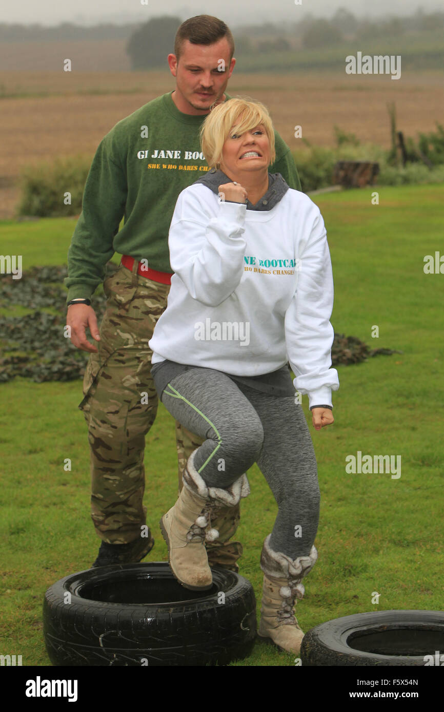 Kerry Katona works out at GI Jane Boot Camp. Featuring: Kerry Katona Where: Sittingbourne ...