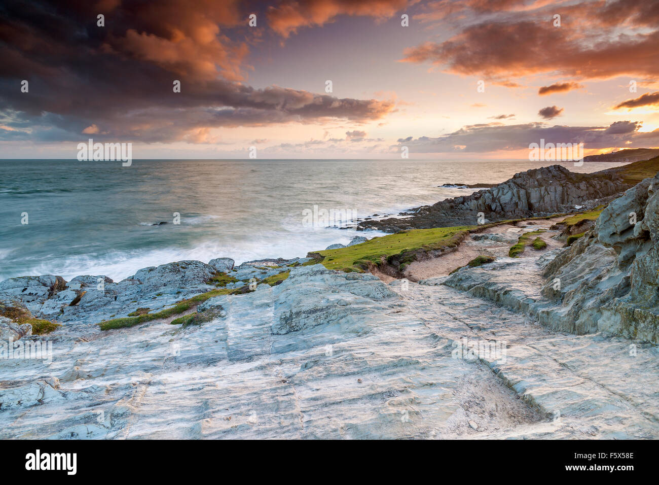 Morte Point, Mortehoe, North Devon, England, United Kungdom, Europe ...