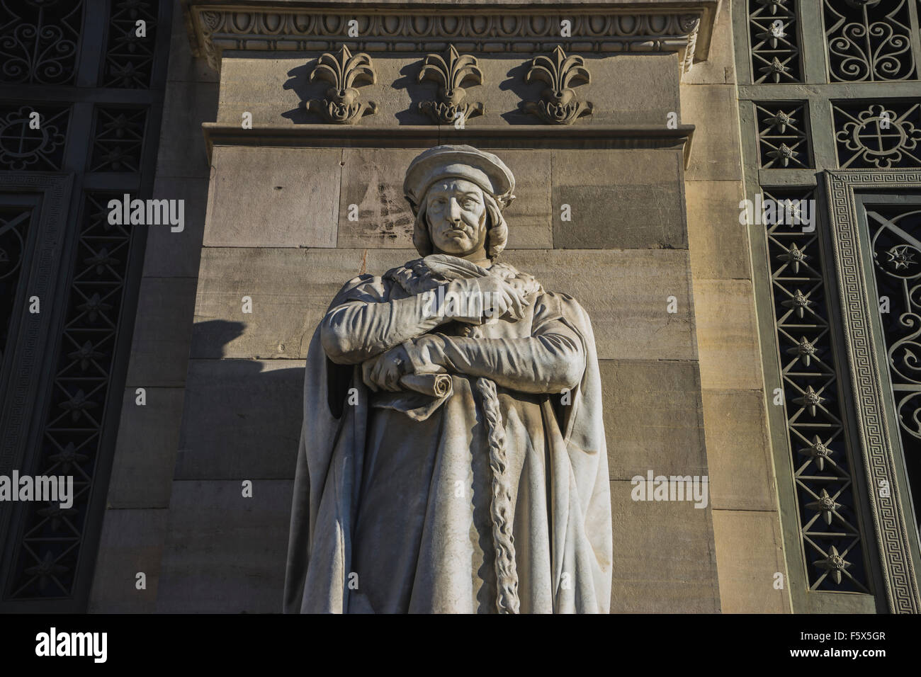 National Library of Madrid, Spain. architecture and art Stock Photo - Alamy
