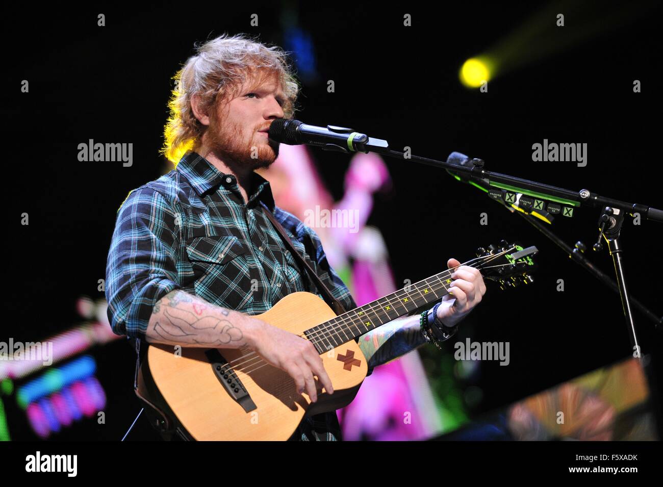Ed Sheeran performing live in concert Featuring: Ed Sheeran Where ...