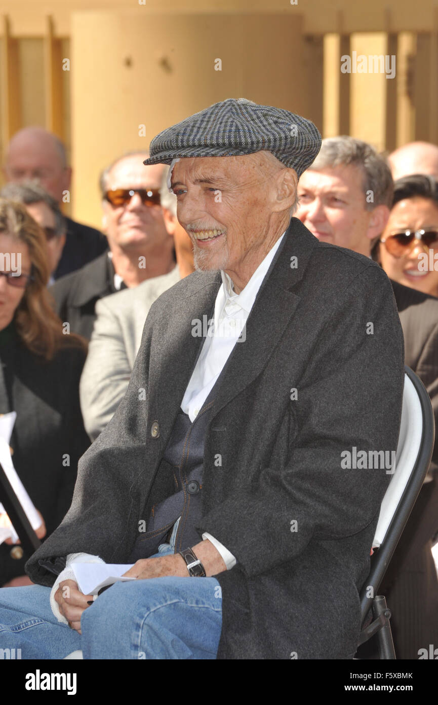 LOS ANGELES, CA - MARCH 26, 2010: Actor Dennis Hopper on Hollywood ...