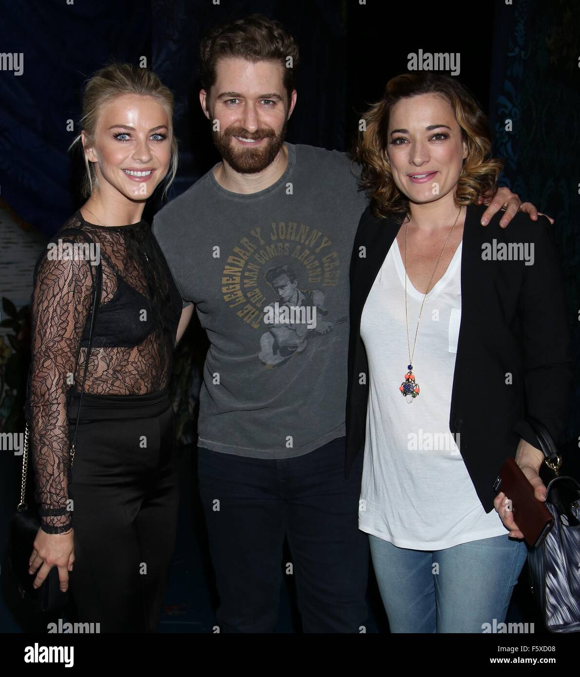 Julianne Hough visits the cast of the Broadway musical Finding ...