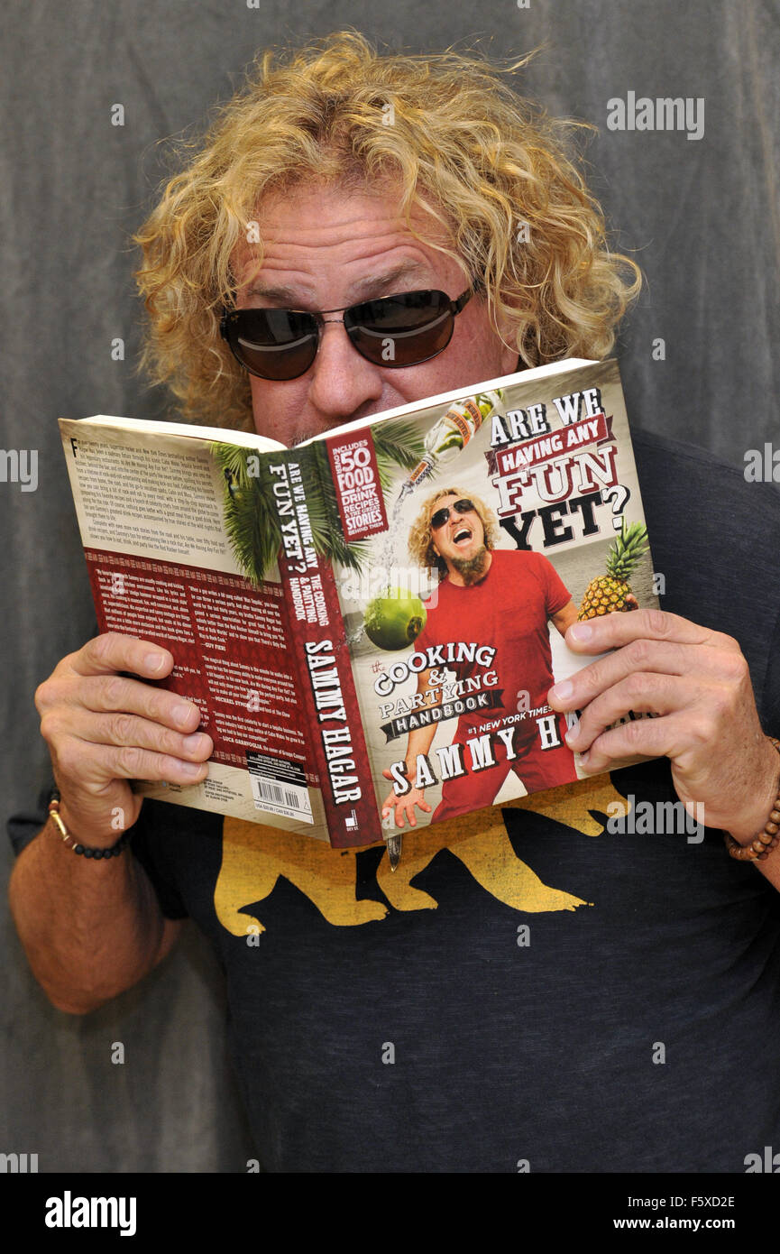 Sammy Hagar signs copies of his book "Are We Having Any Fun Yet?" at ...