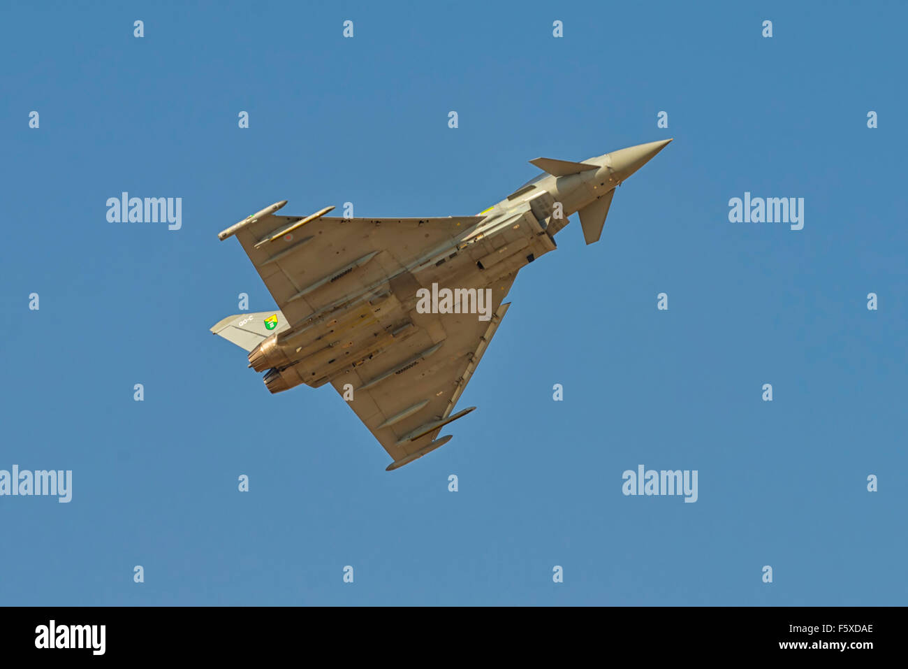 Eurofighter Typhoon at Dubai Air Show 2015 in Dubai, UAE Stock Photo ...