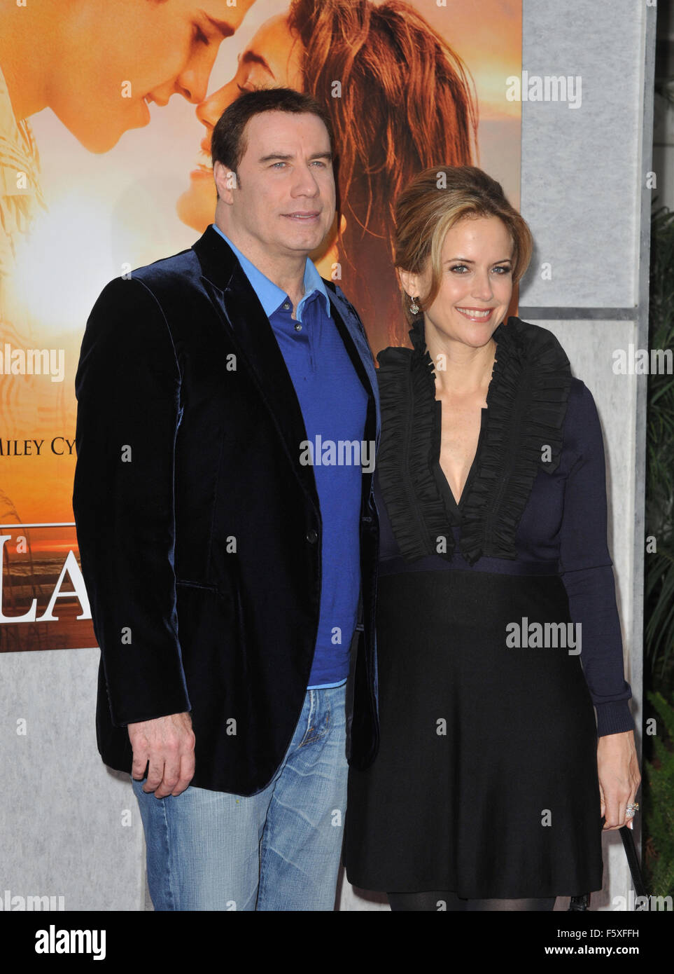 LOS ANGELES, CA - MARCH 25, 2010: John Travolta & wife Kelly Preston at ...