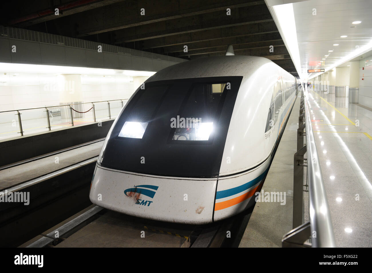 The Maglev train in Shanghai Stock Photo - Alamy