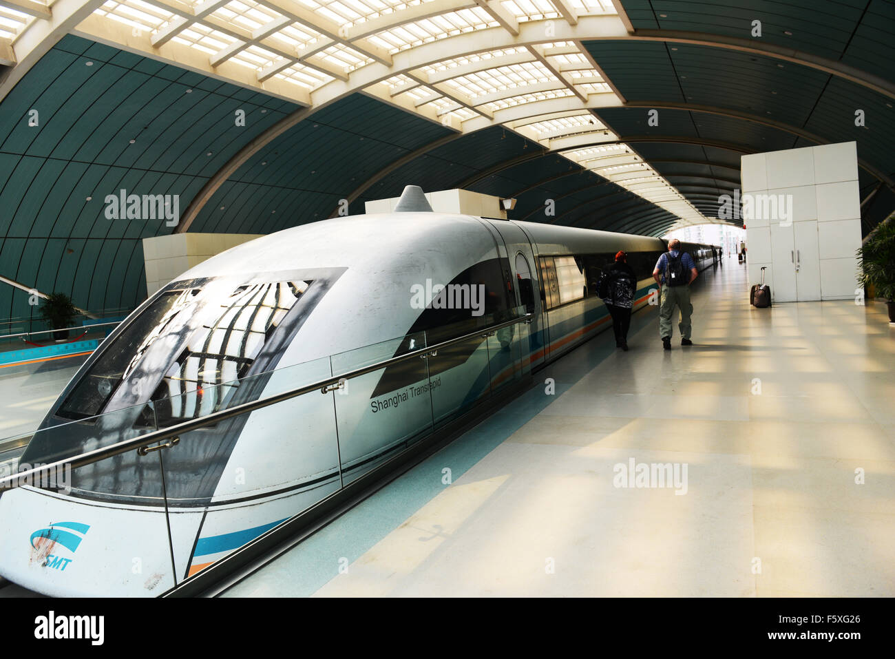 The Maglev train in Shanghai Stock Photo - Alamy