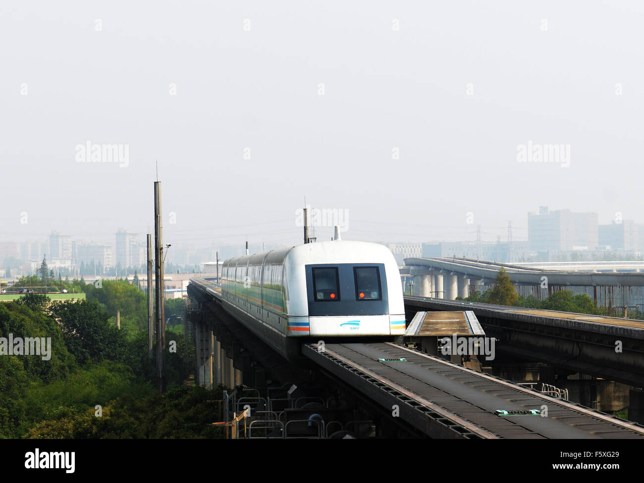 The Maglev train in Shanghai Stock Photo - Alamy