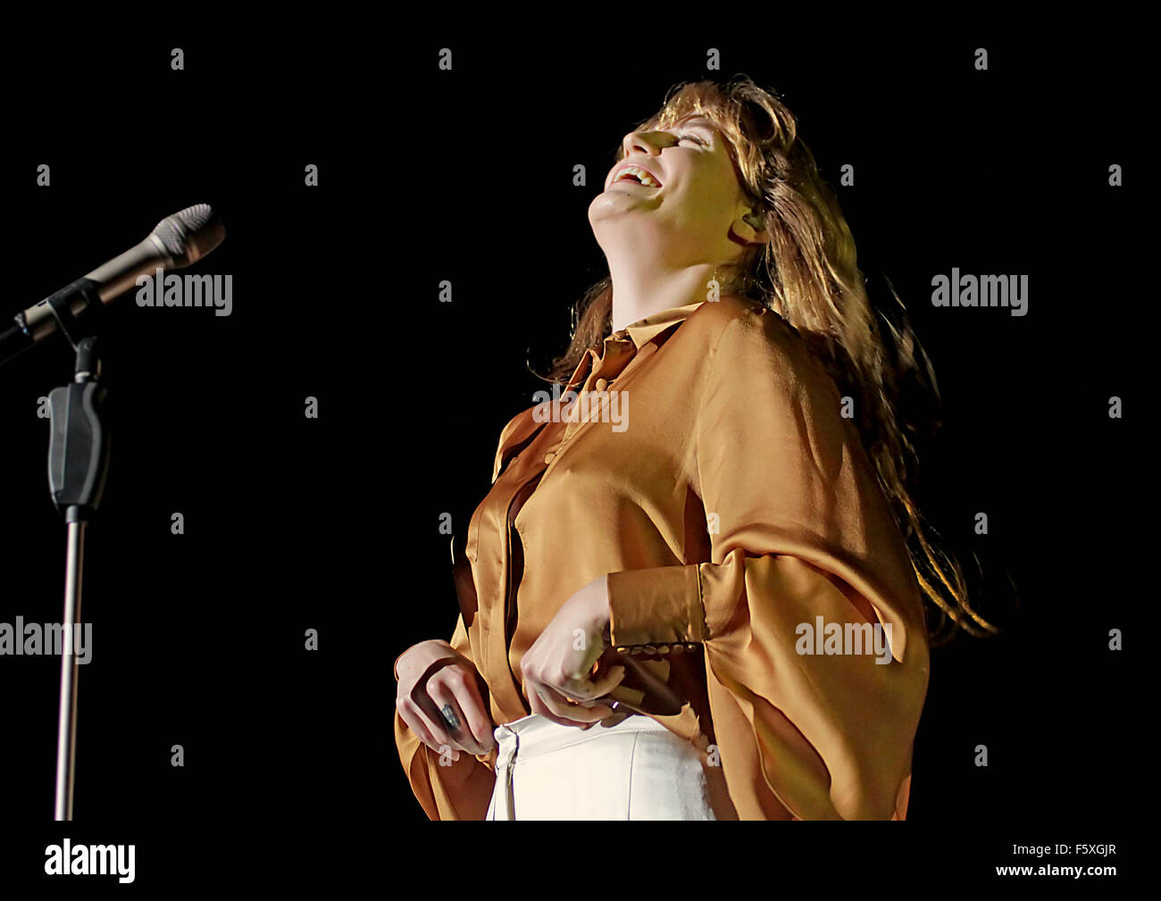 Florence + the Machine perform at Manchester Arena Featuring: Florence ...