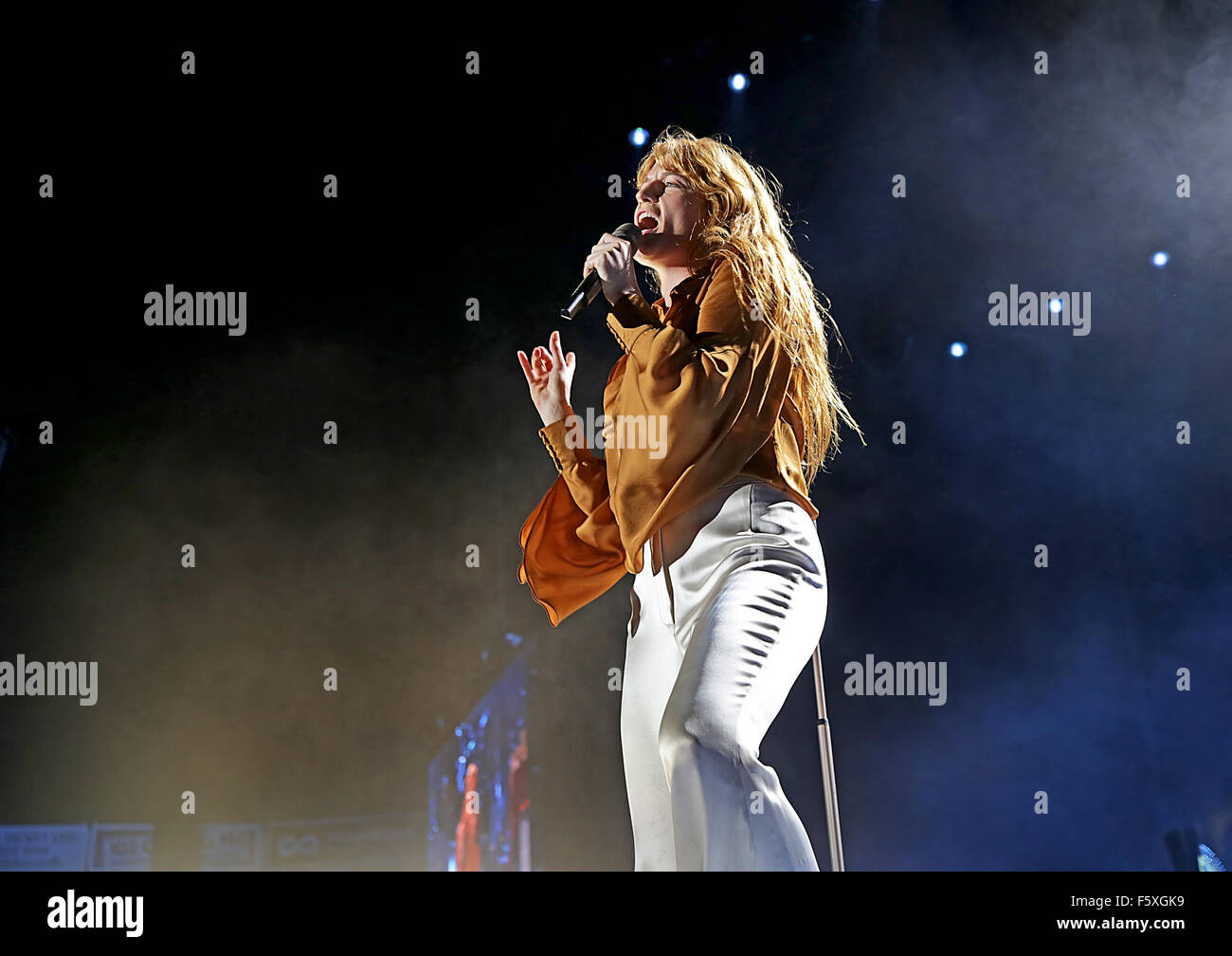 Florence + the Machine perform at Manchester Arena Featuring: Florence ...