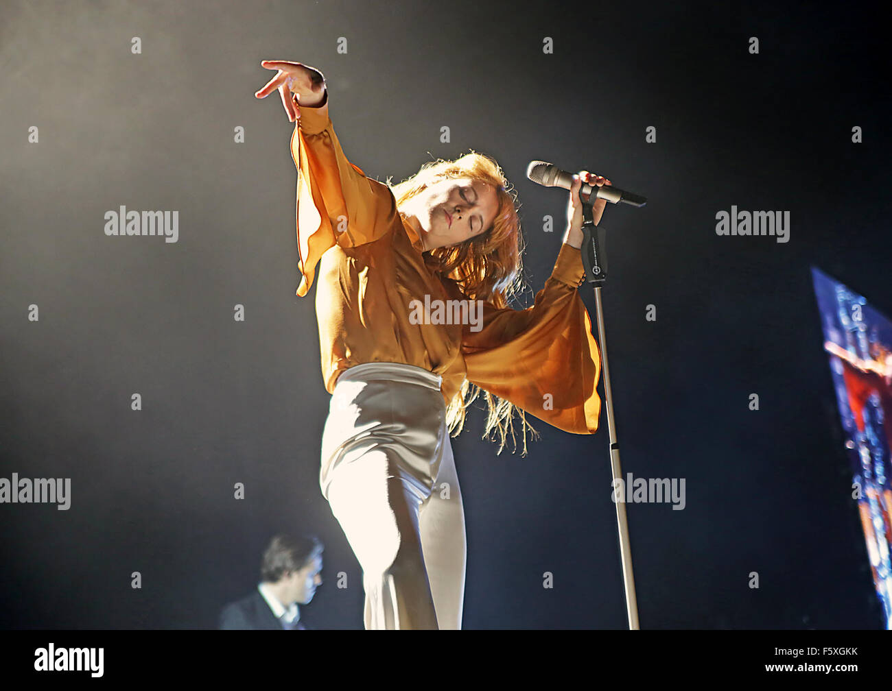 Florence + the Machine perform at Manchester Arena Featuring: Florence ...