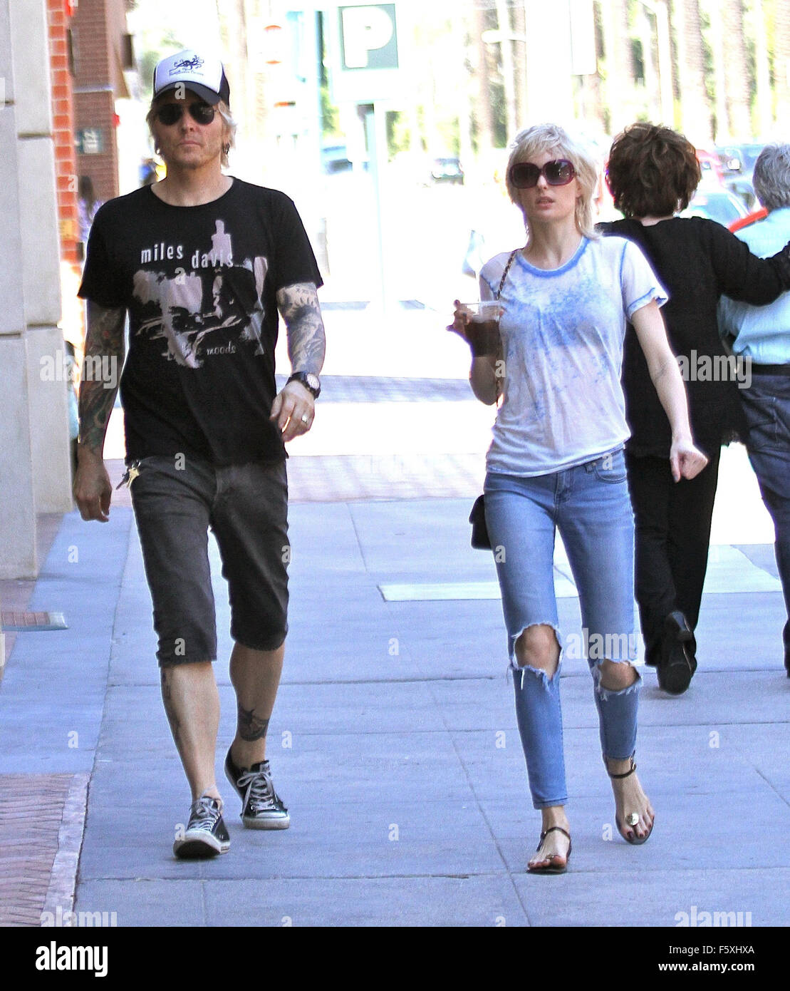 Matt Sorum and his wife Ace Harper out shopping in Beverly Hills ...