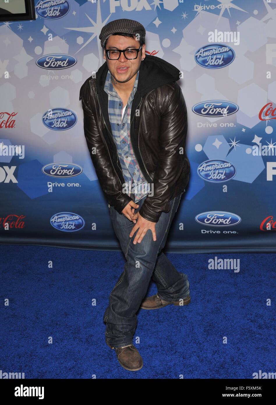 LOS ANGELES, CA - MARCH 11, 2010: American Idol finalist Andrew Garcia ...