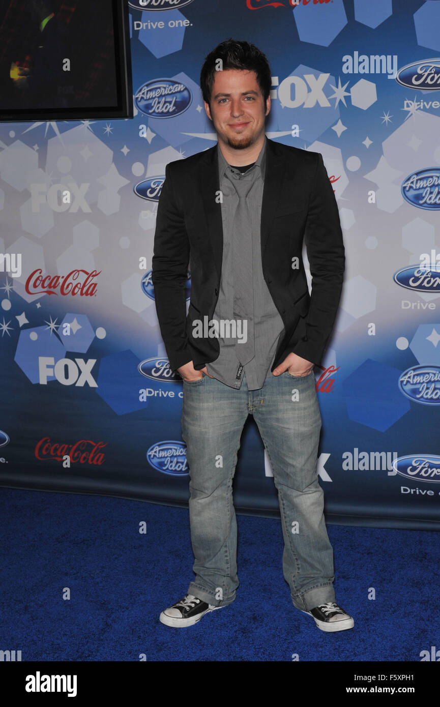 LOS ANGELES, CA - MARCH 11, 2010: American Idol finalist Lee Dewyze at ...